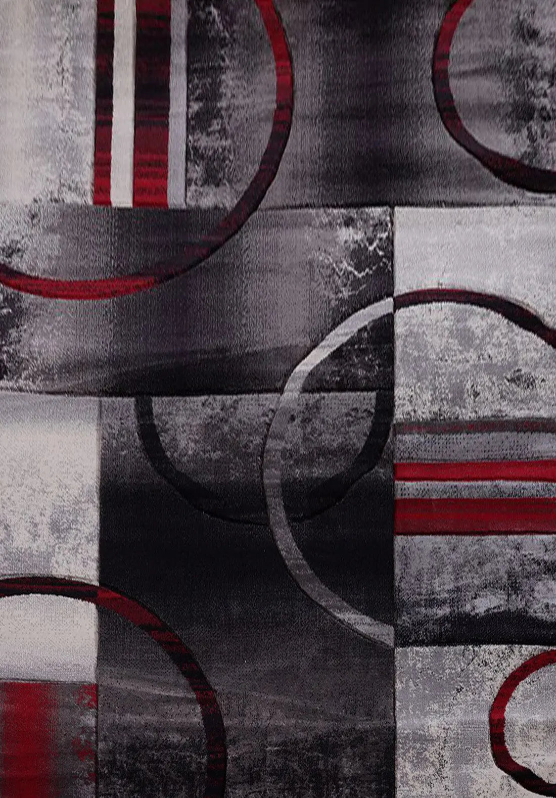 Adonis Currant Red Grey Area Rug – LaDole Area Rugs